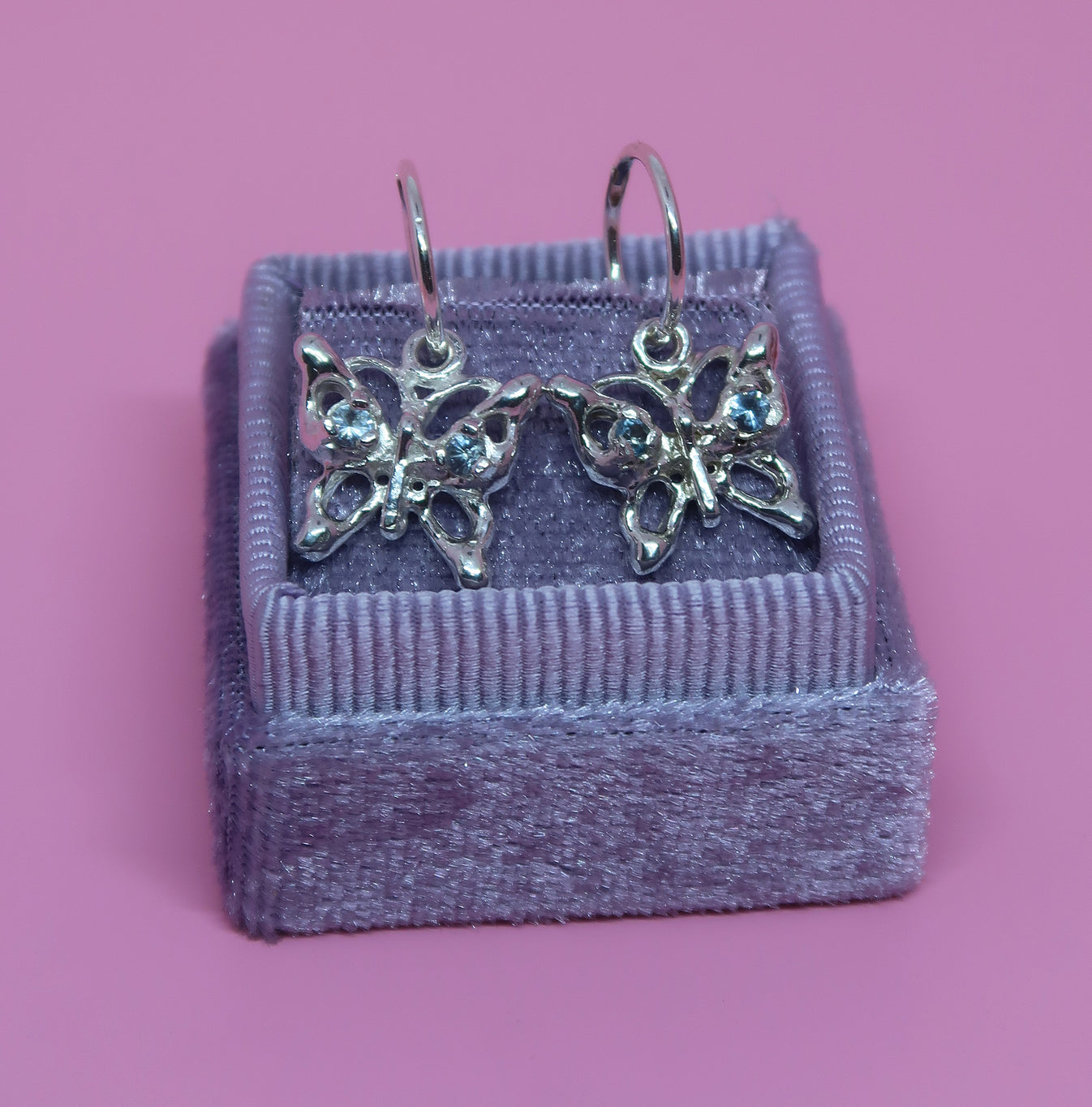 Butterfly Hoops – SGS Jewellery