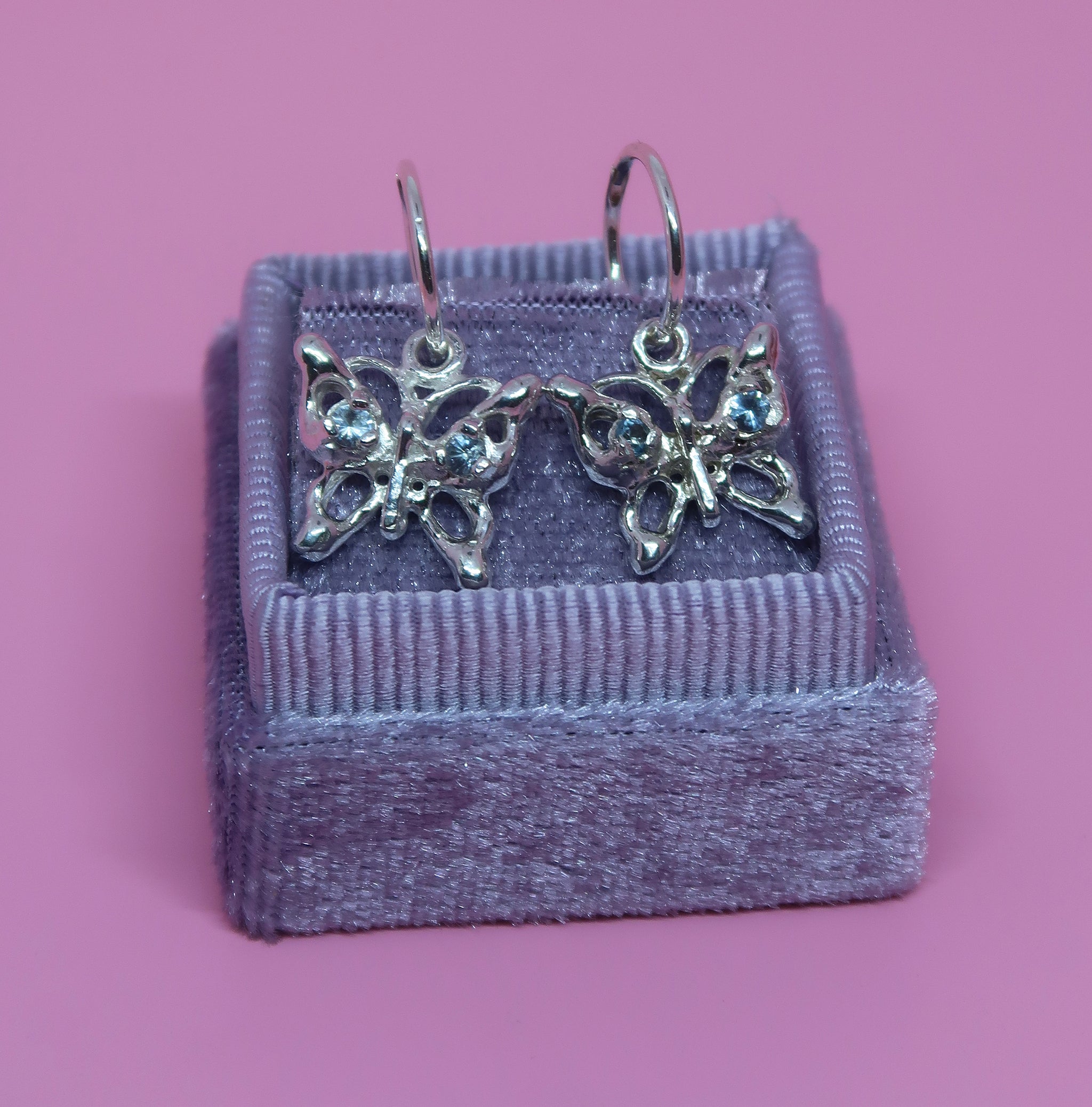 Butterfly Hoops – SGS Jewellery