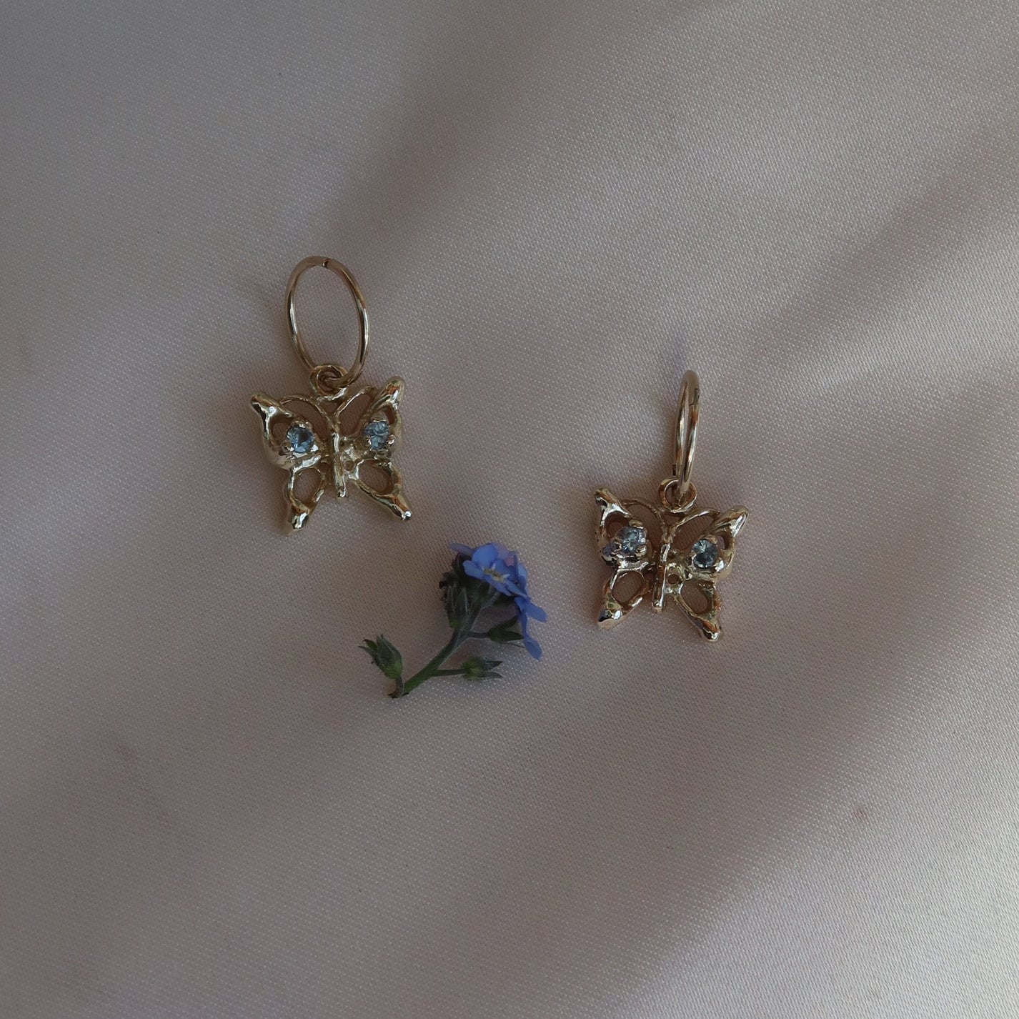 Butterfly Hoops – SGS Jewellery