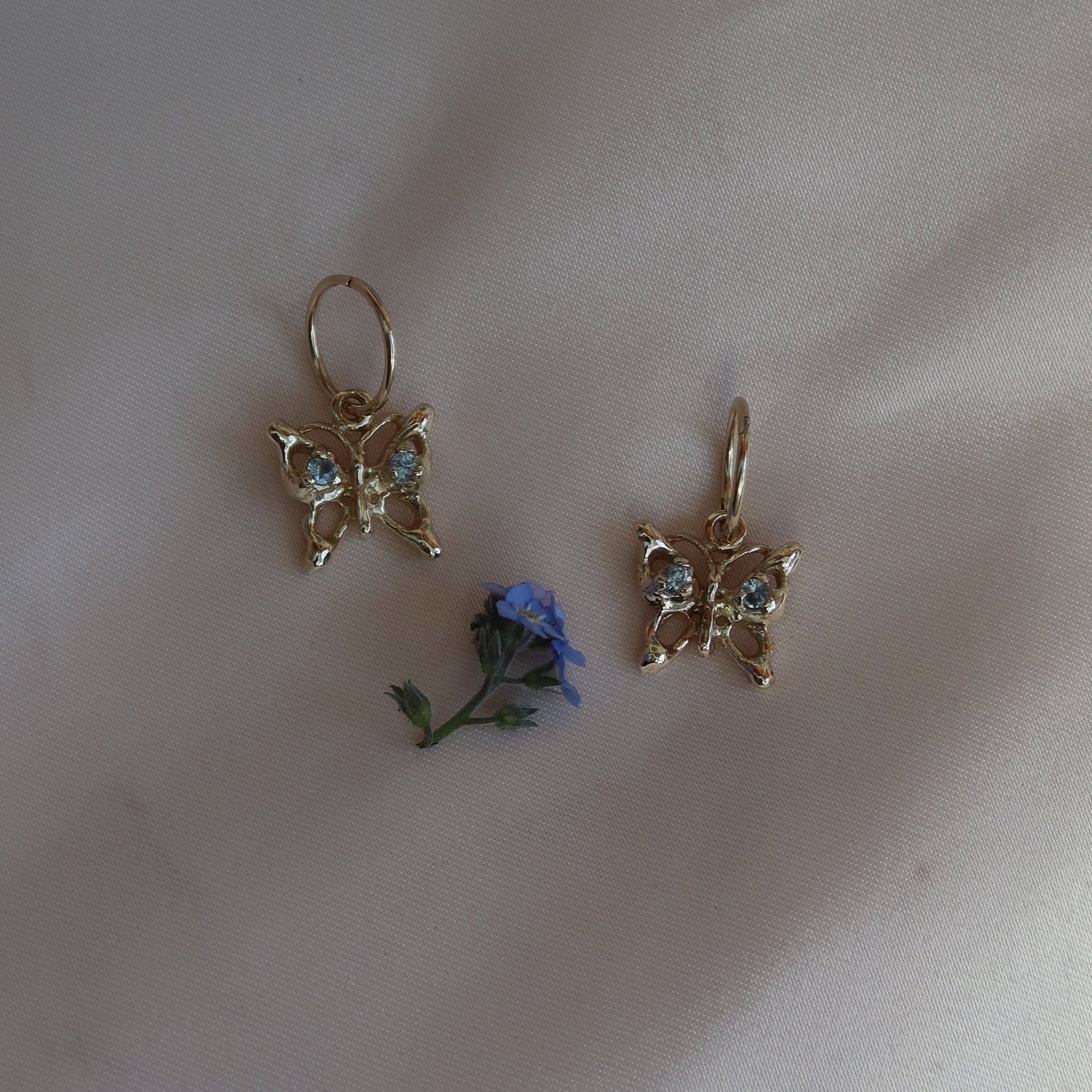 Butterfly Hoops – SGS Jewellery