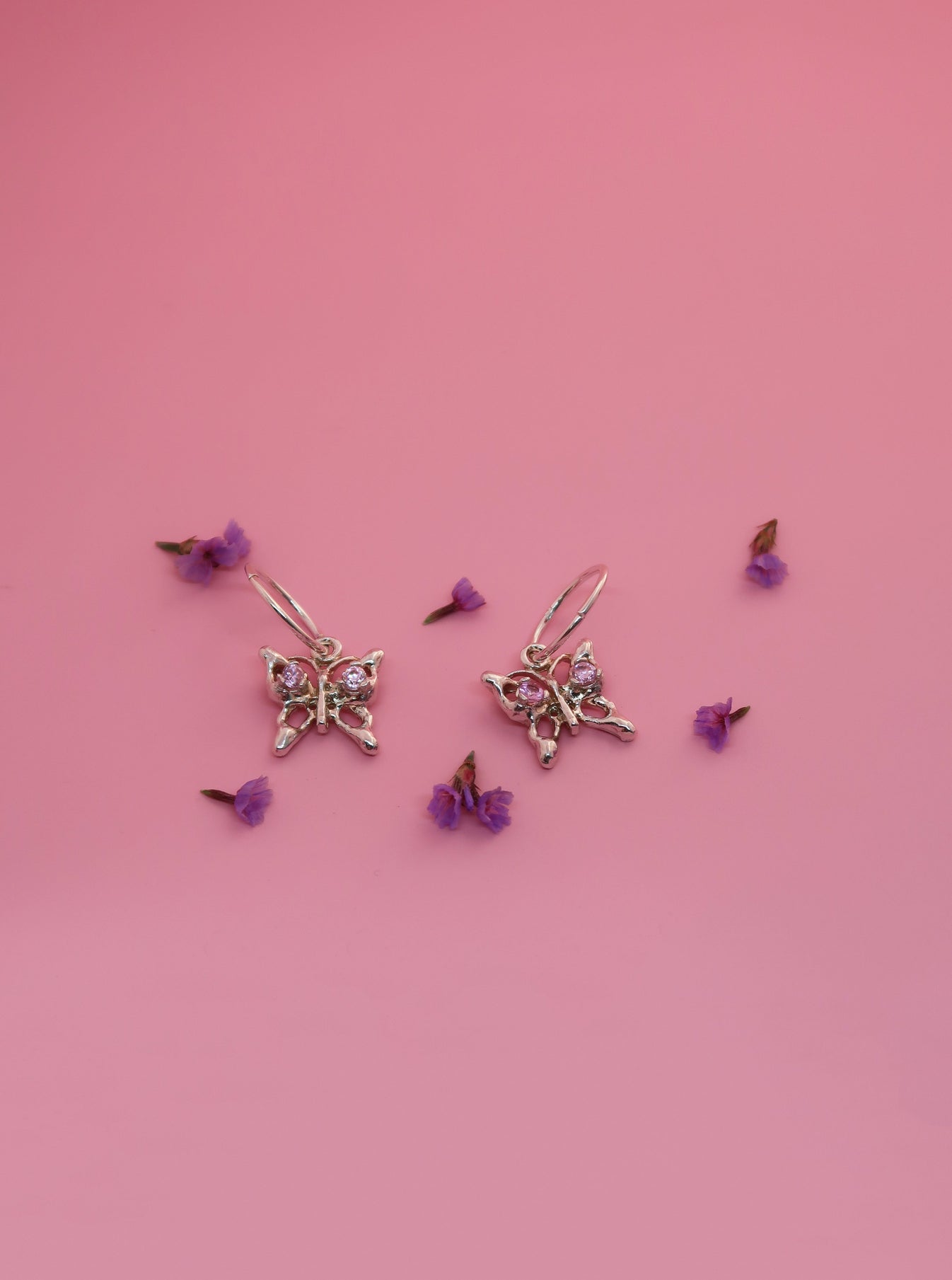 Butterfly Hoops – SGS Jewellery