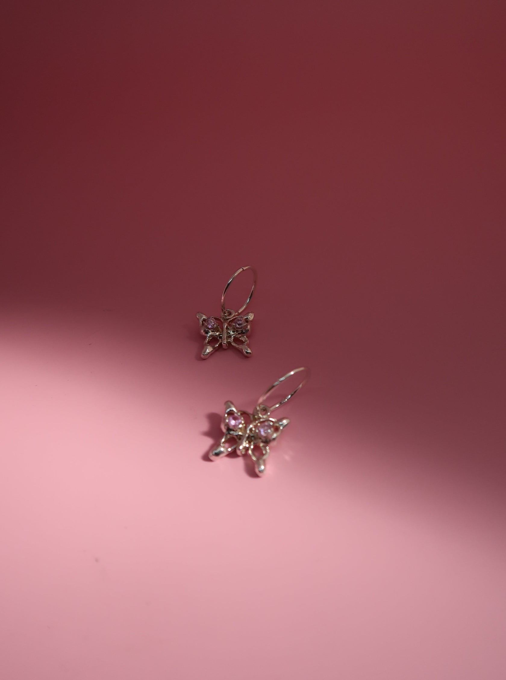 Butterfly Hoops – SGS Jewellery