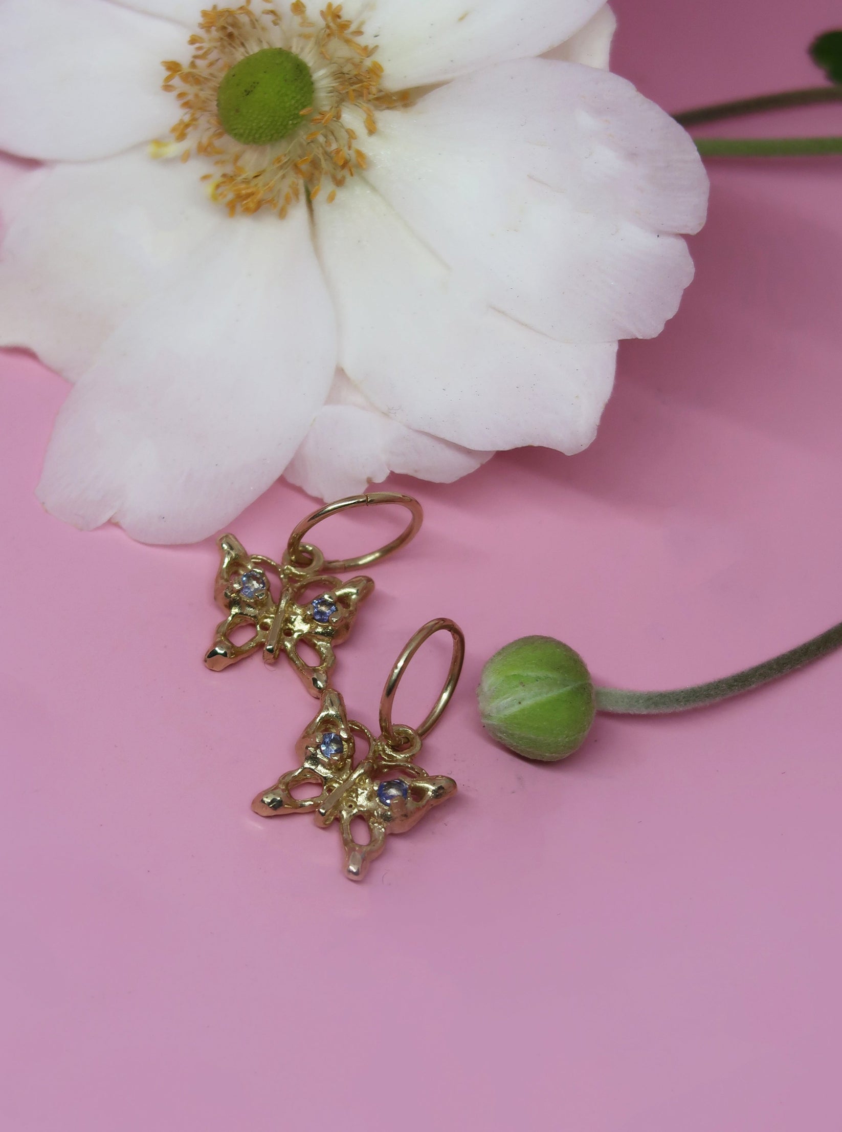 Butterfly Hoops – SGS Jewellery